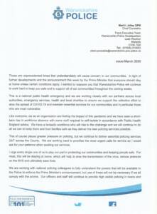 A LETTER FROM THE CHIEF CONSTABLE OF WARWICKSHIRE POLICE – Henley in ...