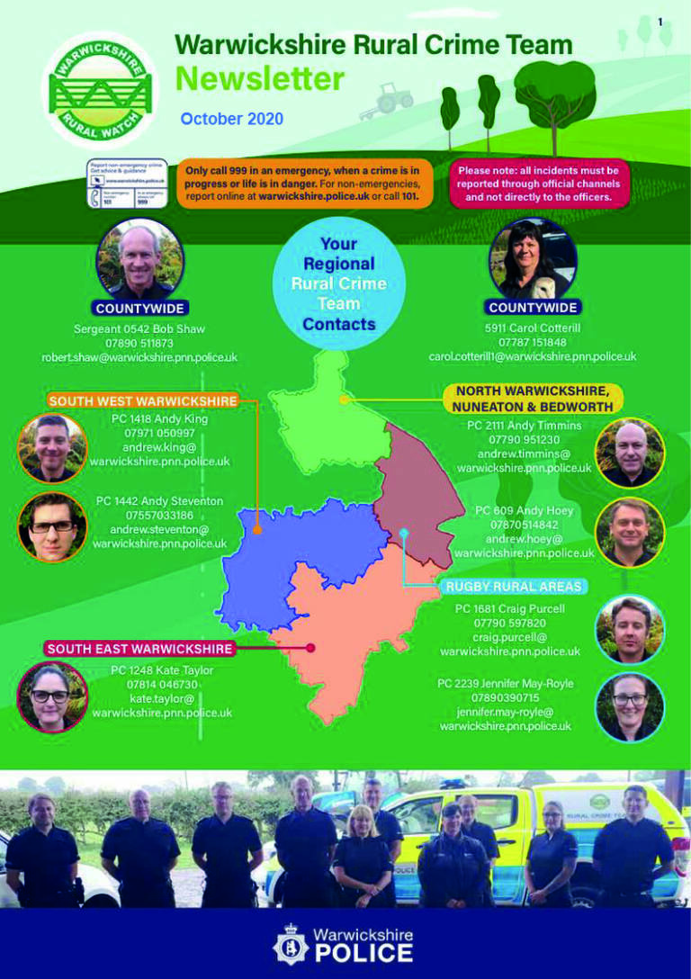 WARWICKSHIRE POLICE RURAL CRIME TEAM NEWSLETTER – Henley in Arden ...