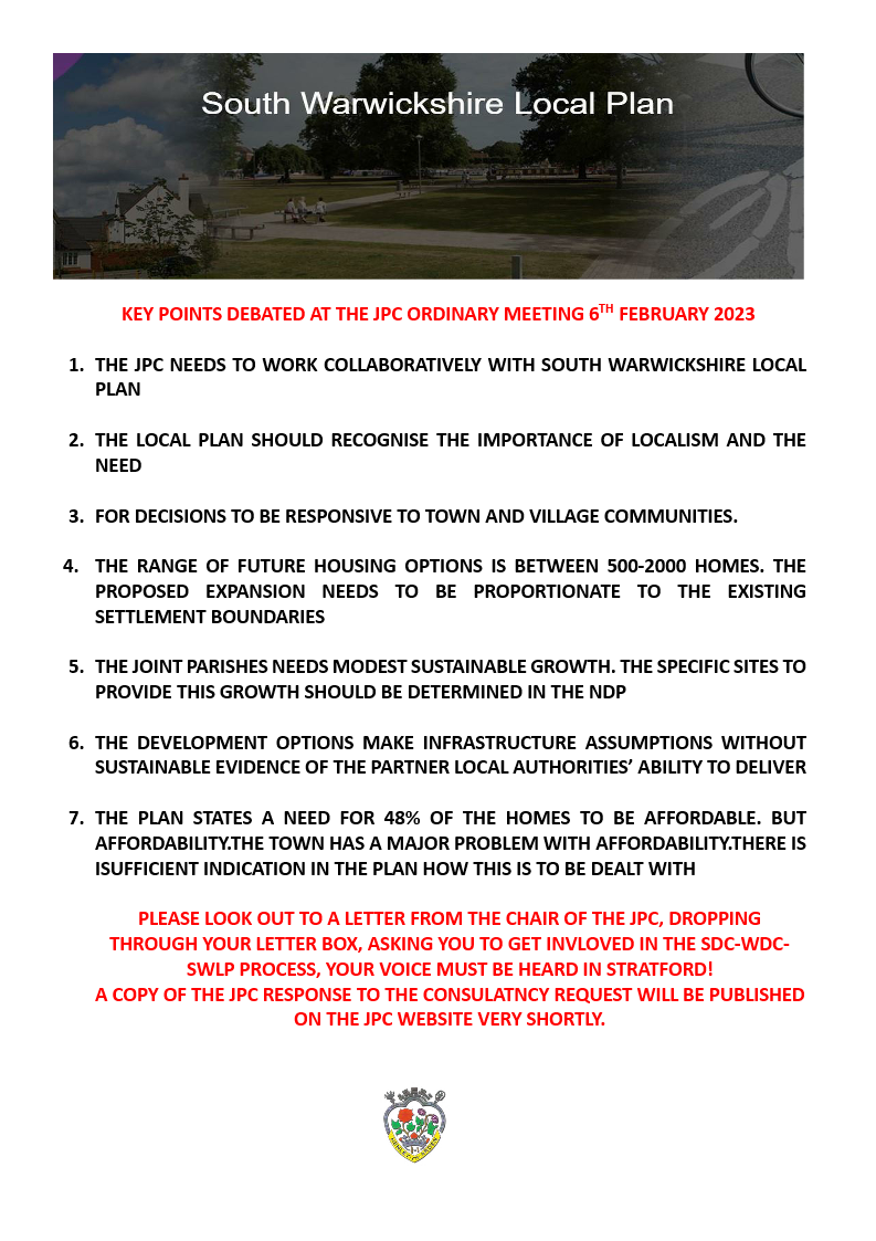 JPC MEETING 06.02.2023 – ACTION POINTS IN PREPARATION OF THE RESPONSE ...